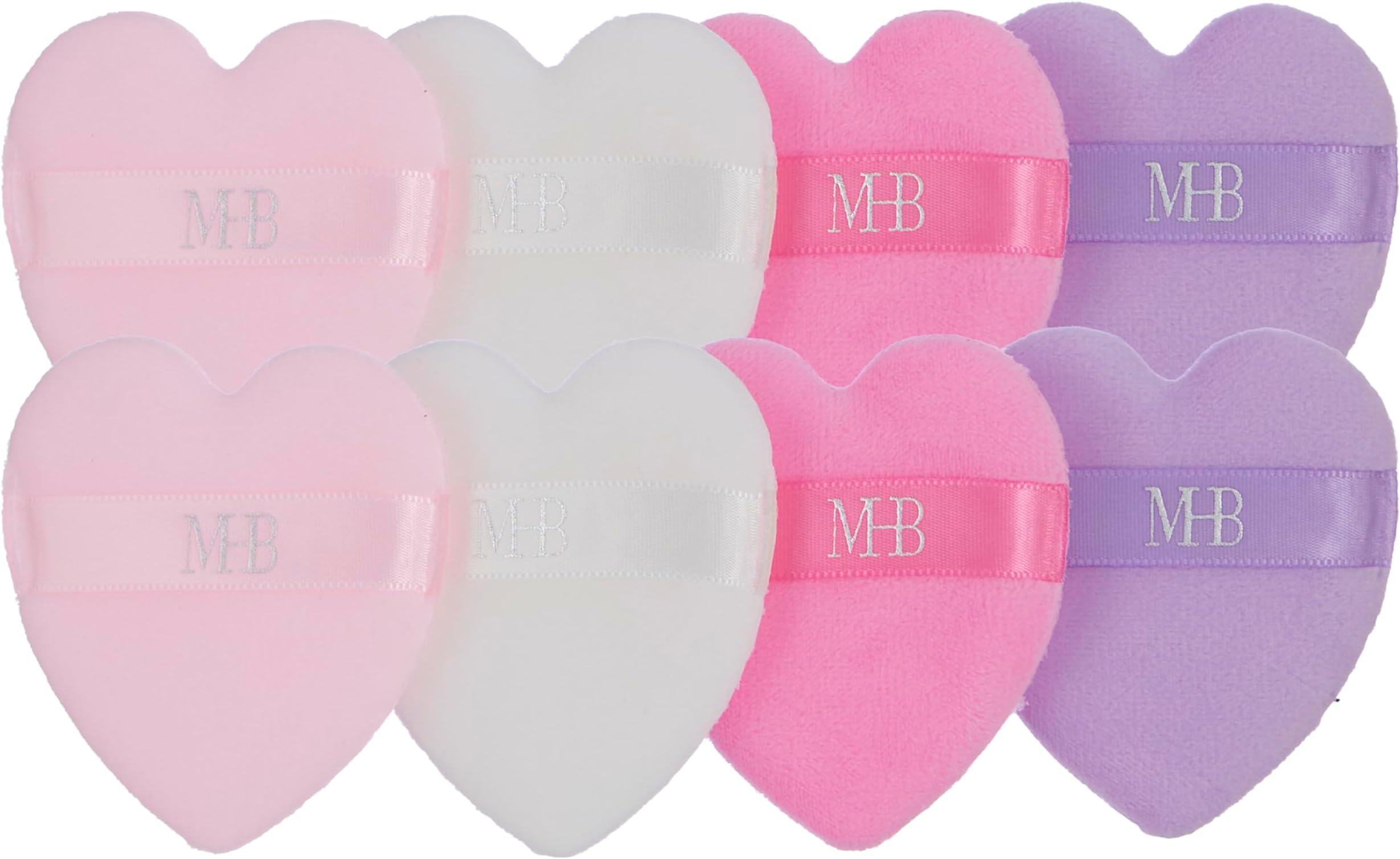 Amazon.com : 6 Pieces Heart Shape Powder Puff, Soft Makeup Puff ...