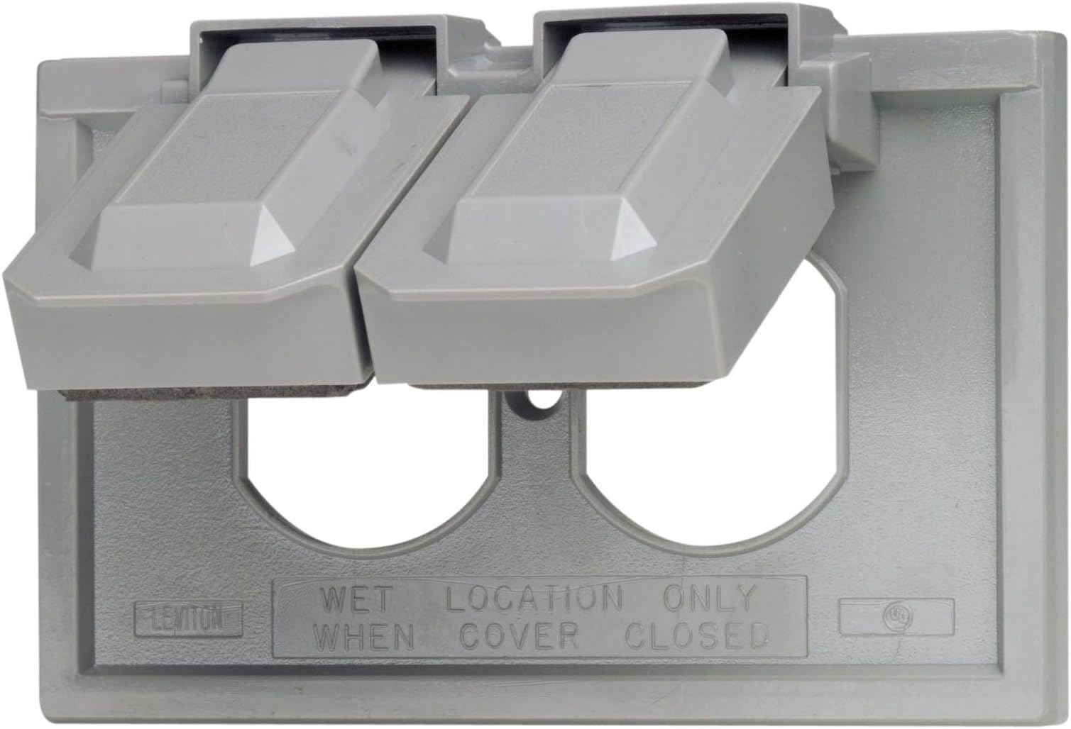 Amazon.com: Hubbell-Raco 5180-6 Weatherproof Cover, 1-Gang, Horizontal ...