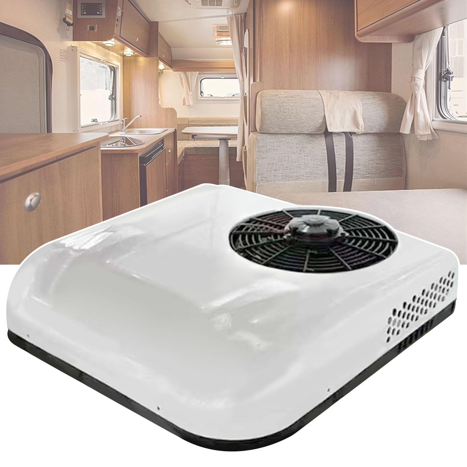 Amazon.com: 12V/24V DC Rooftop Air Conditioner, Cooling Function, RV ...