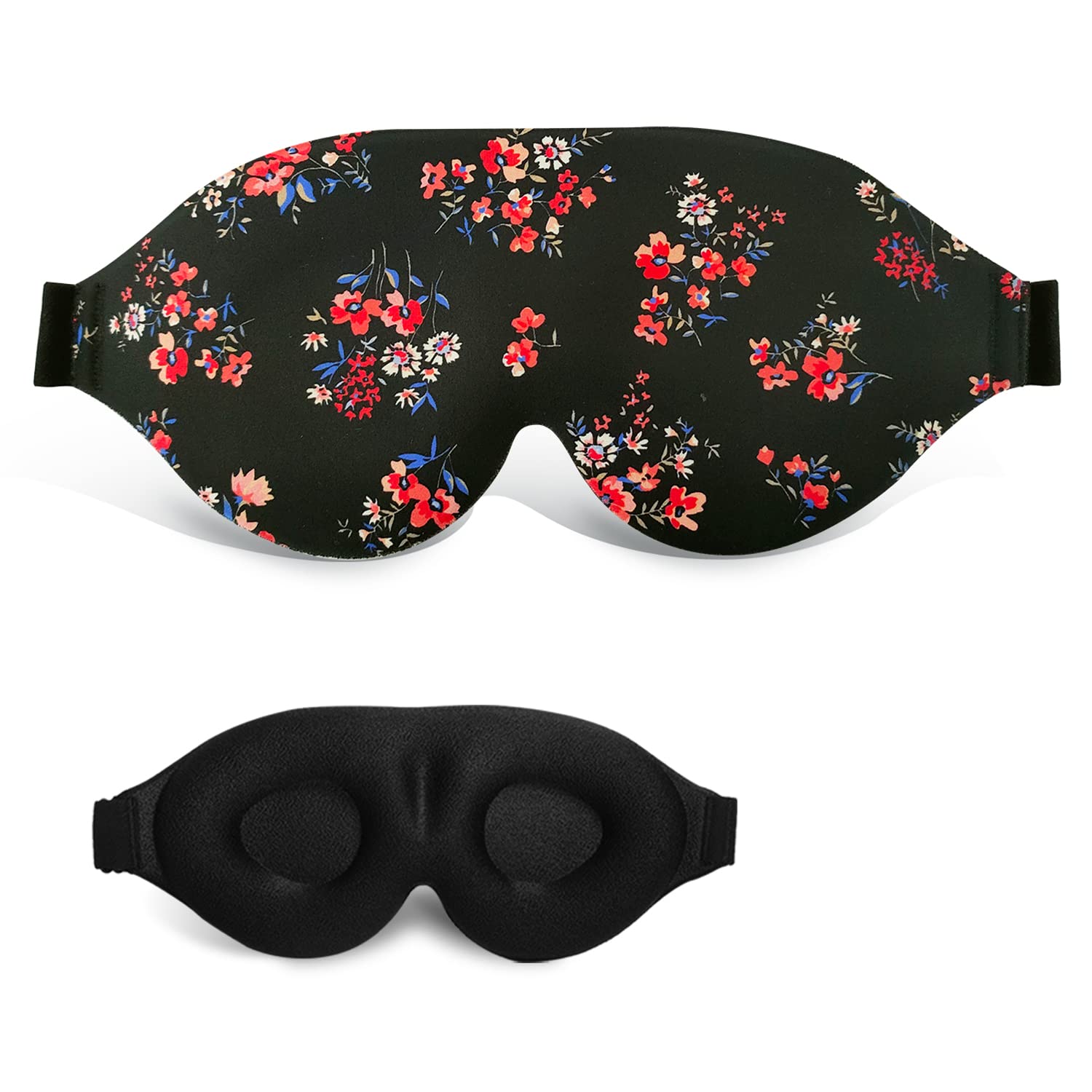 Amazon.com: 3D Sleep Mask, 100% Blackout 3D Contoured Sleep Eye Mask ...