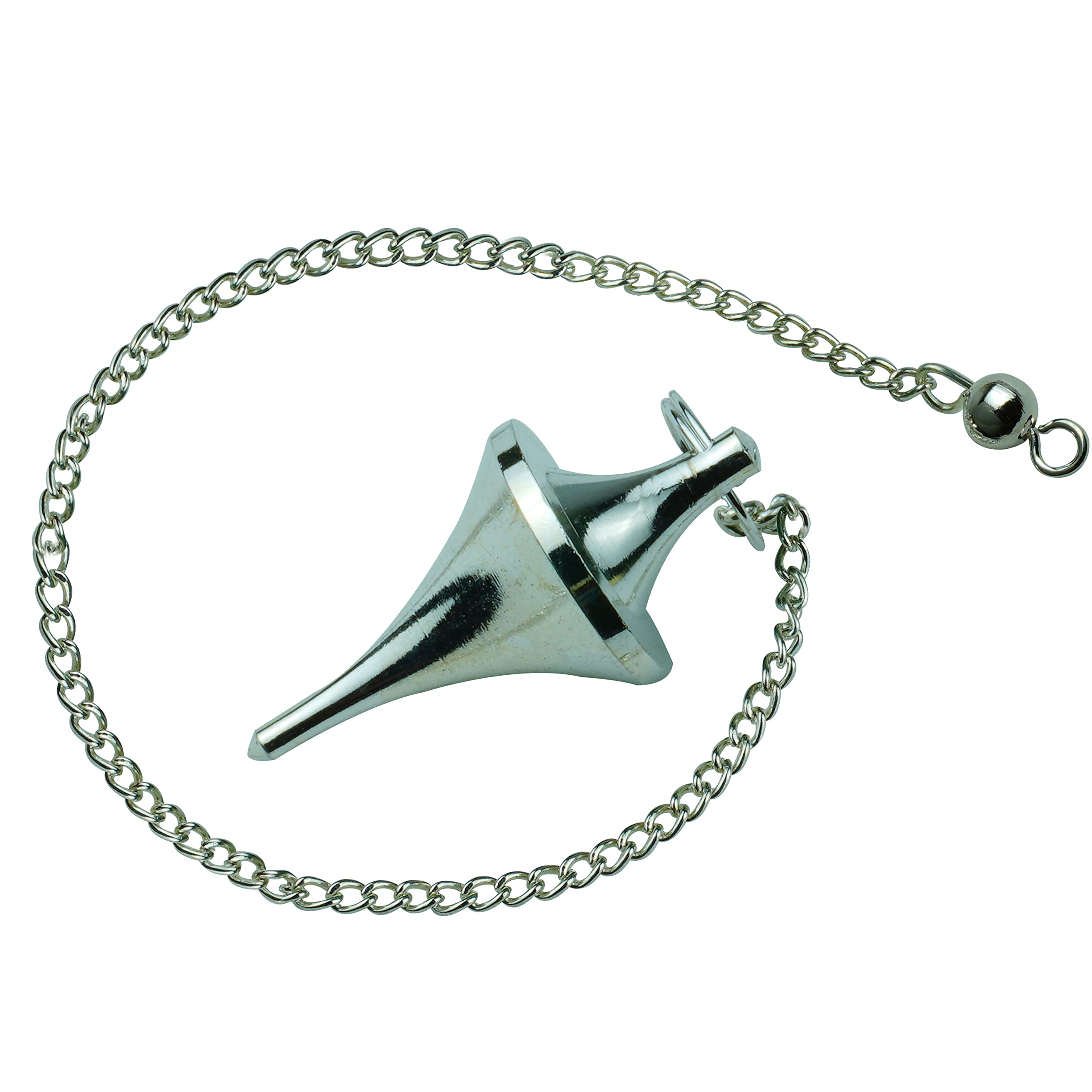 Buy REMEDYWALA Charged Energized Silver Disk Pendulum with Long Chain ...