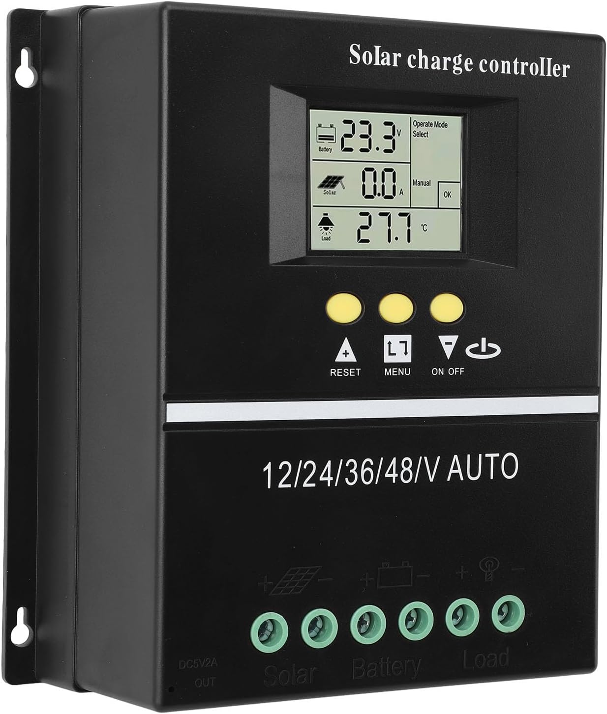 Amazon.com : MPPT Solar Controller 60A 80A 100A 200A LCD Display 7 ...