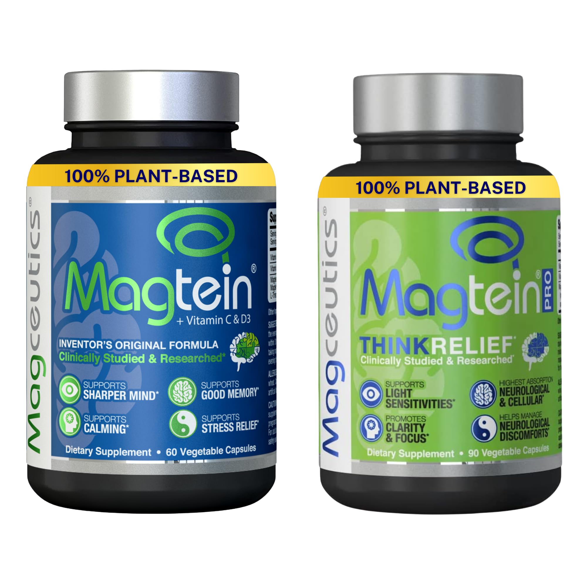 Amazon.com: Magtein Magnesium L-Threonate 60 Capsules, Magceutics ...