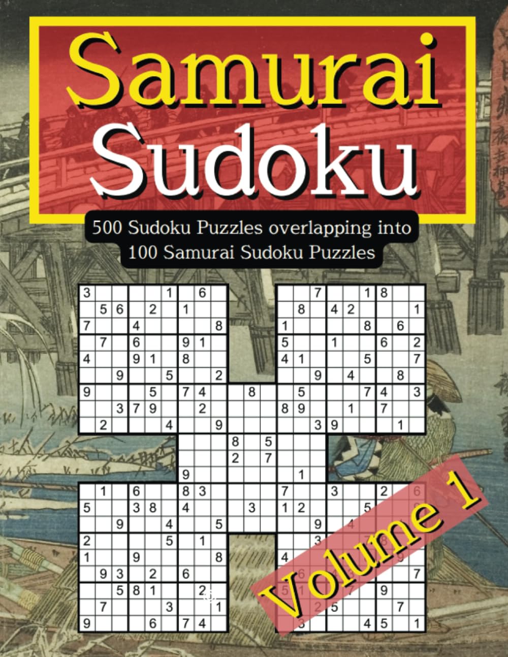 Samurai Sudoku Puzzles For Adults: 500 Sudoku Puzzle Book. 100 Samurai ...