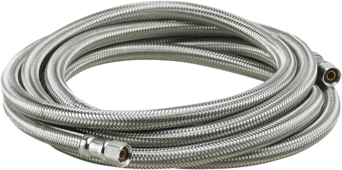 Amazon.com: Ice Maker Hose 25 FT, Stainless Steel Braided Refrigerator ...