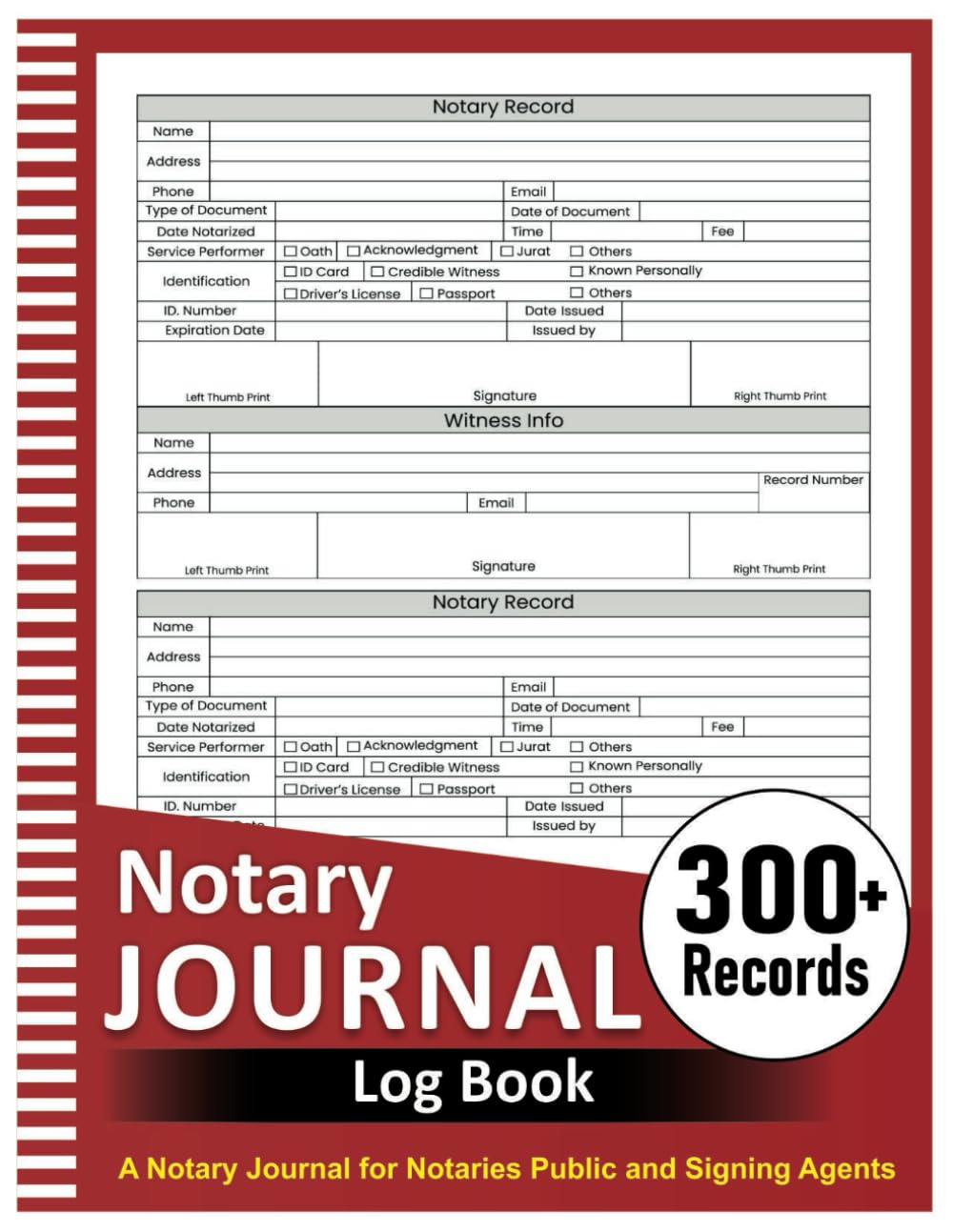 Notary Journal: Official Notary Log Book To Record Notarial Acts | 300 ...
