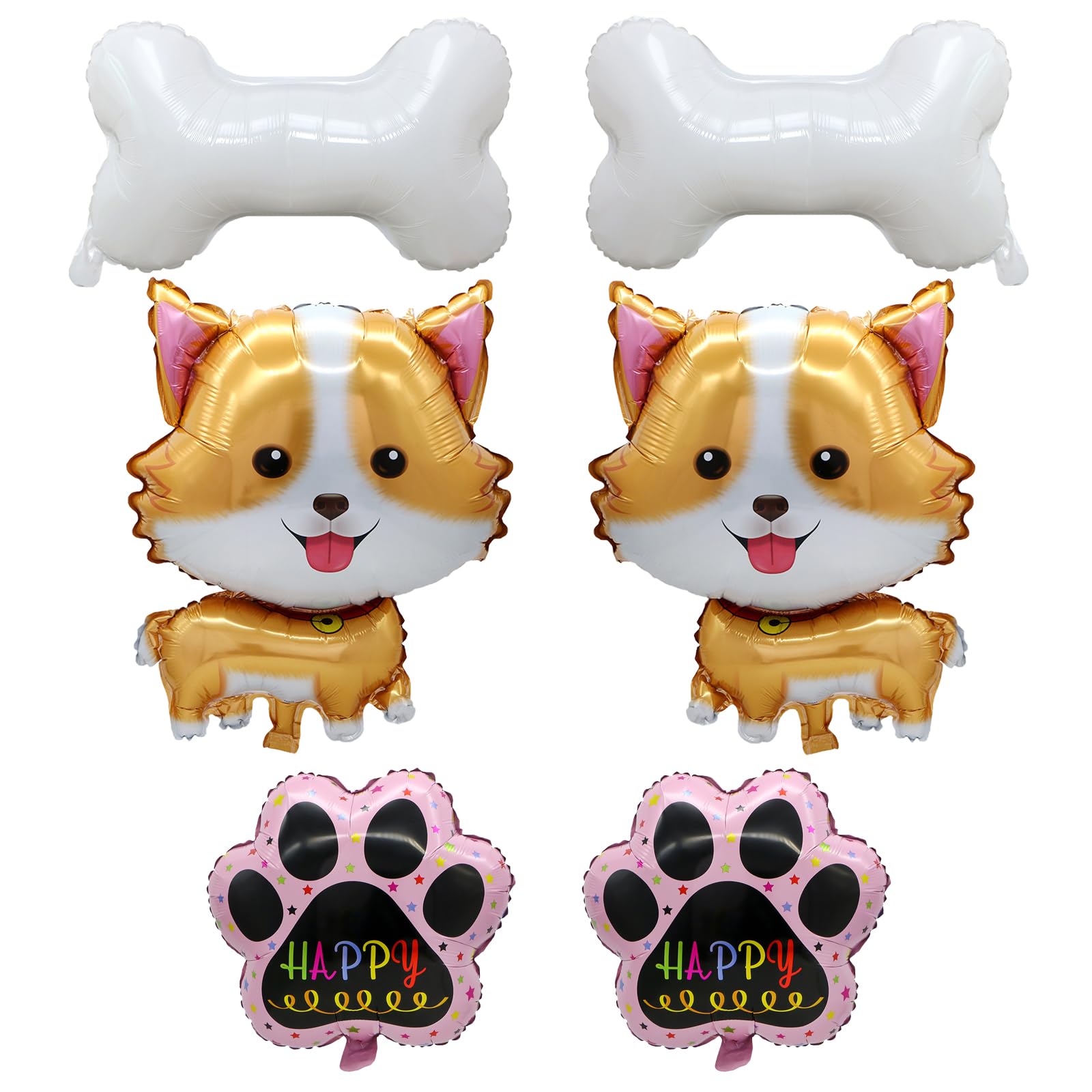 Snapklik.com : SAMOKA Dog Balloons,6 PCS 15-27 Inch Dog Birthday ...
