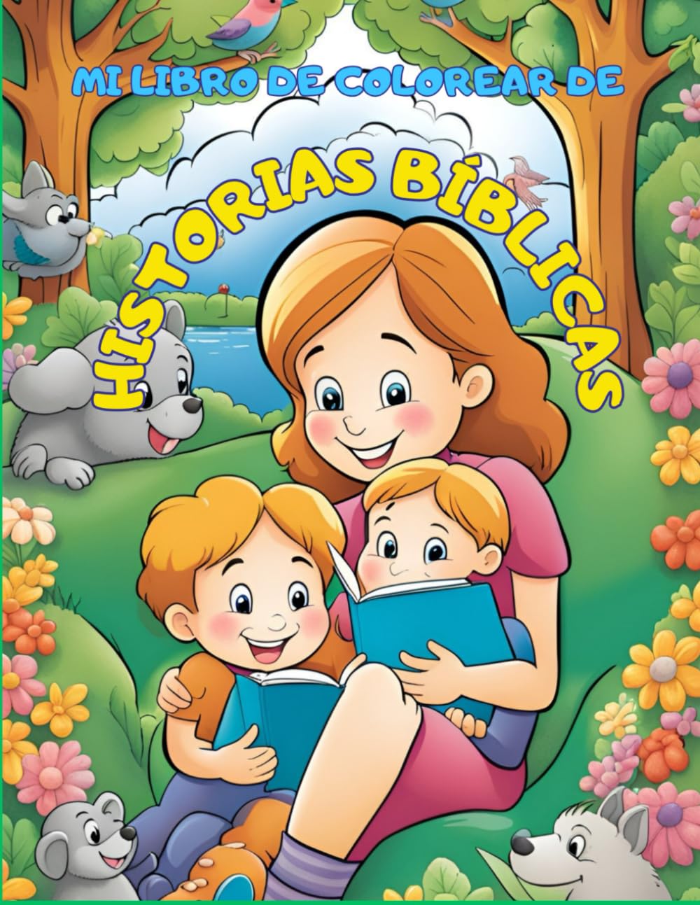 Mi Libro de colorear de historias bíblicas en Español.: 55 historias ...