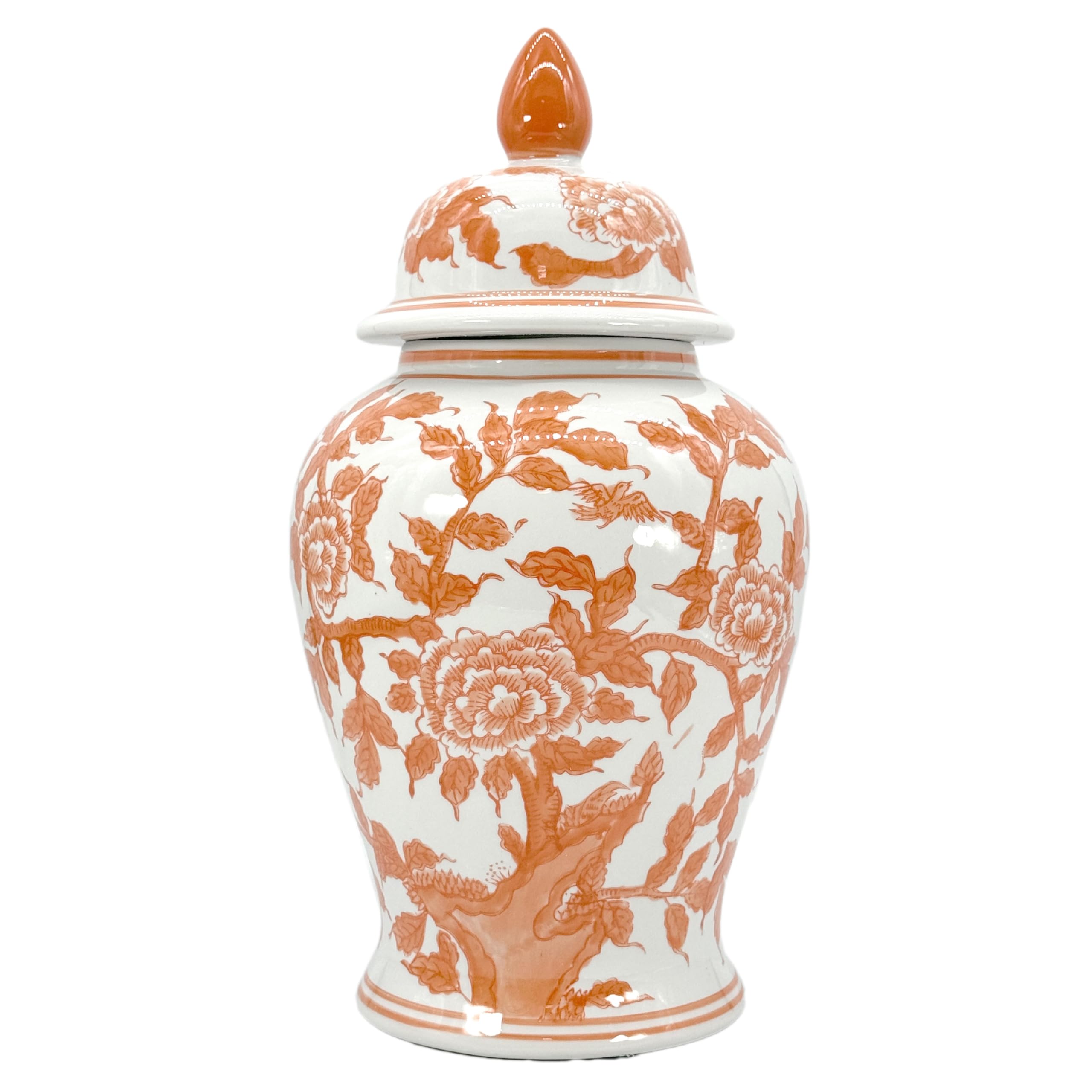 Amazon.com: Galt International Orange & White Floral Chinoiserie ...