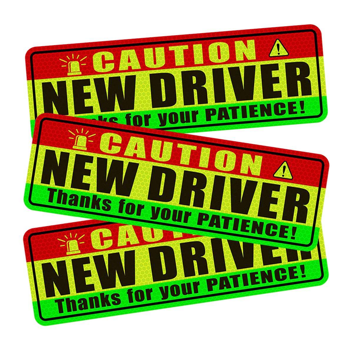 Snapklik.com : Student Driver Car Sticker, 3PCS Safety Warning Sign For ...