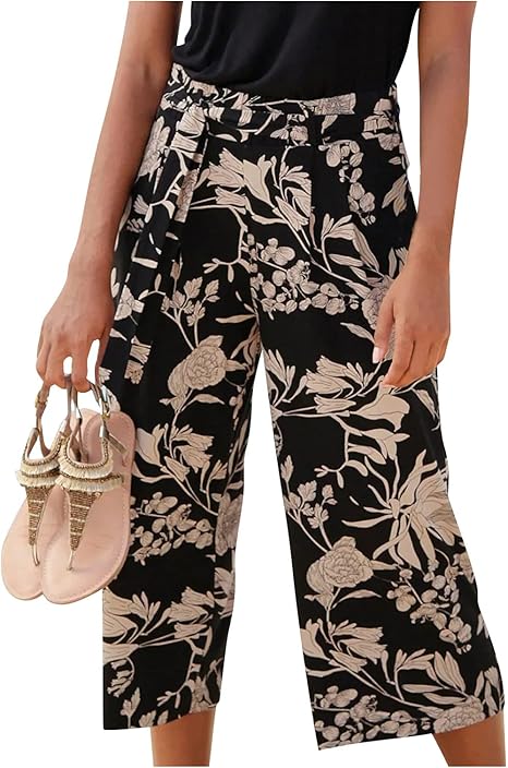 Sommerhose Damen Leicht Lang Stoffhose - Freizeithose Schlupfhose ...