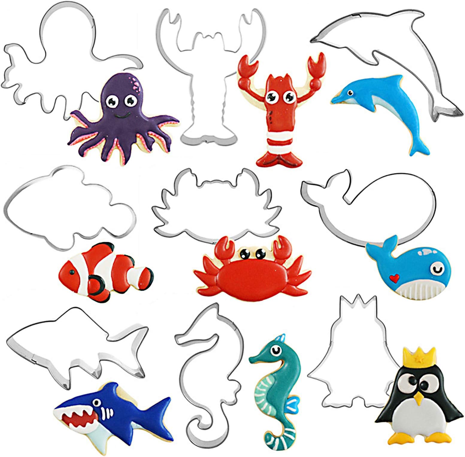 Sea Shells Cookie Cutter Set of 4 - Clam Shell, Snail Shell, Starfish ...