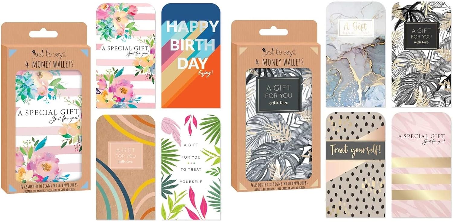 BG Just to Say Money Gift Wallets 16x9cm with Envelopes, Assorted ...