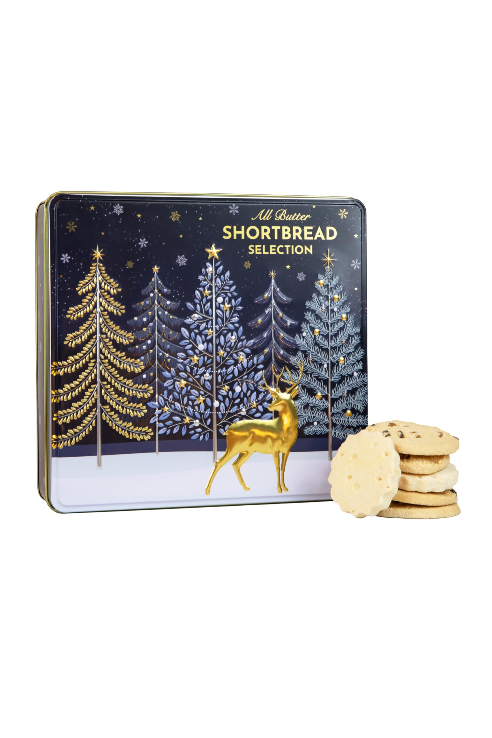Winter Woodland Christmas Biscuits Tin - Traditional Scottish ...