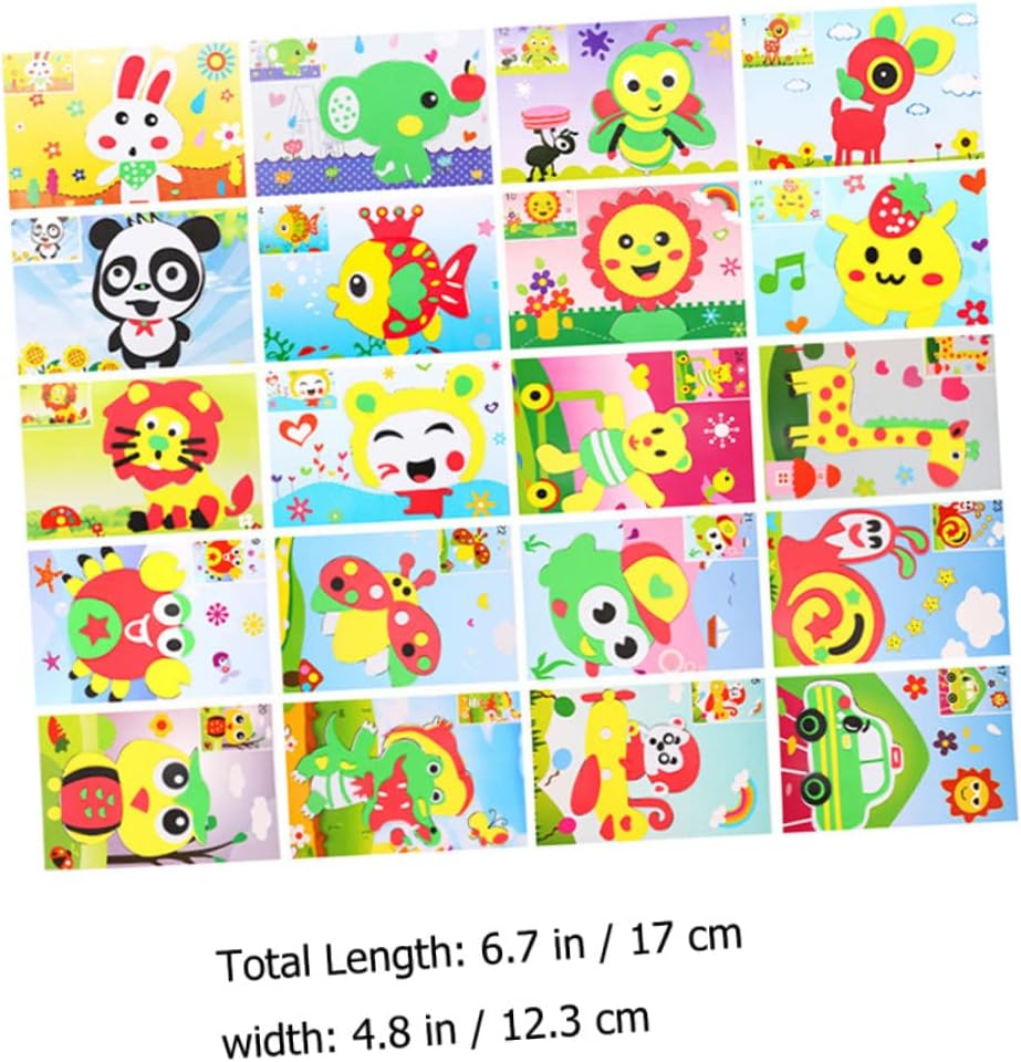 40 Pcs 3D Stickers Preschool Painting Kids Crafts Juguetes Educativos ...