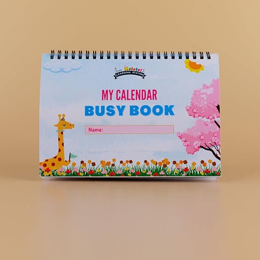 Buy The Learning Station My Calender Busy Book | Compact workbook for ...