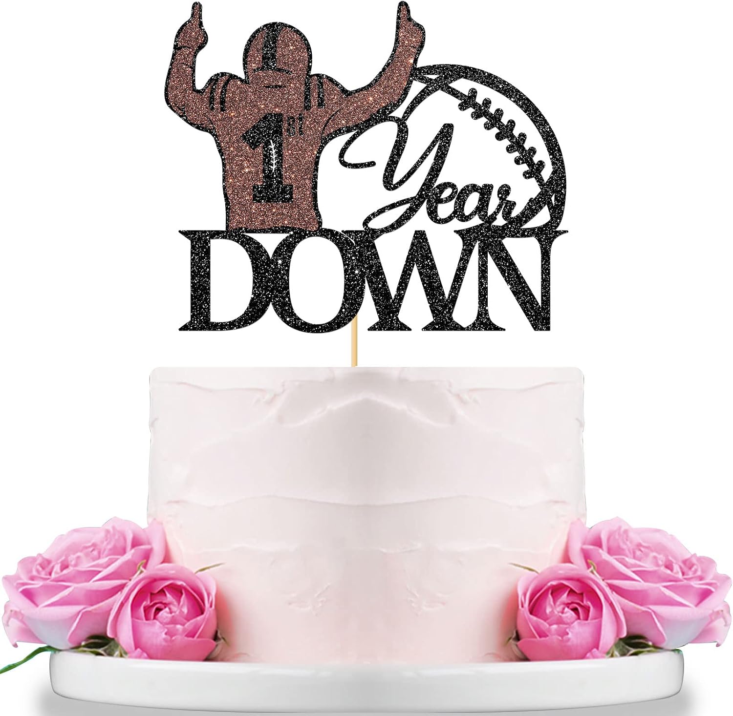 Amazon.com: WeBenison 1st Year Down Cake Topper, Baby Shower Party/Boys ...