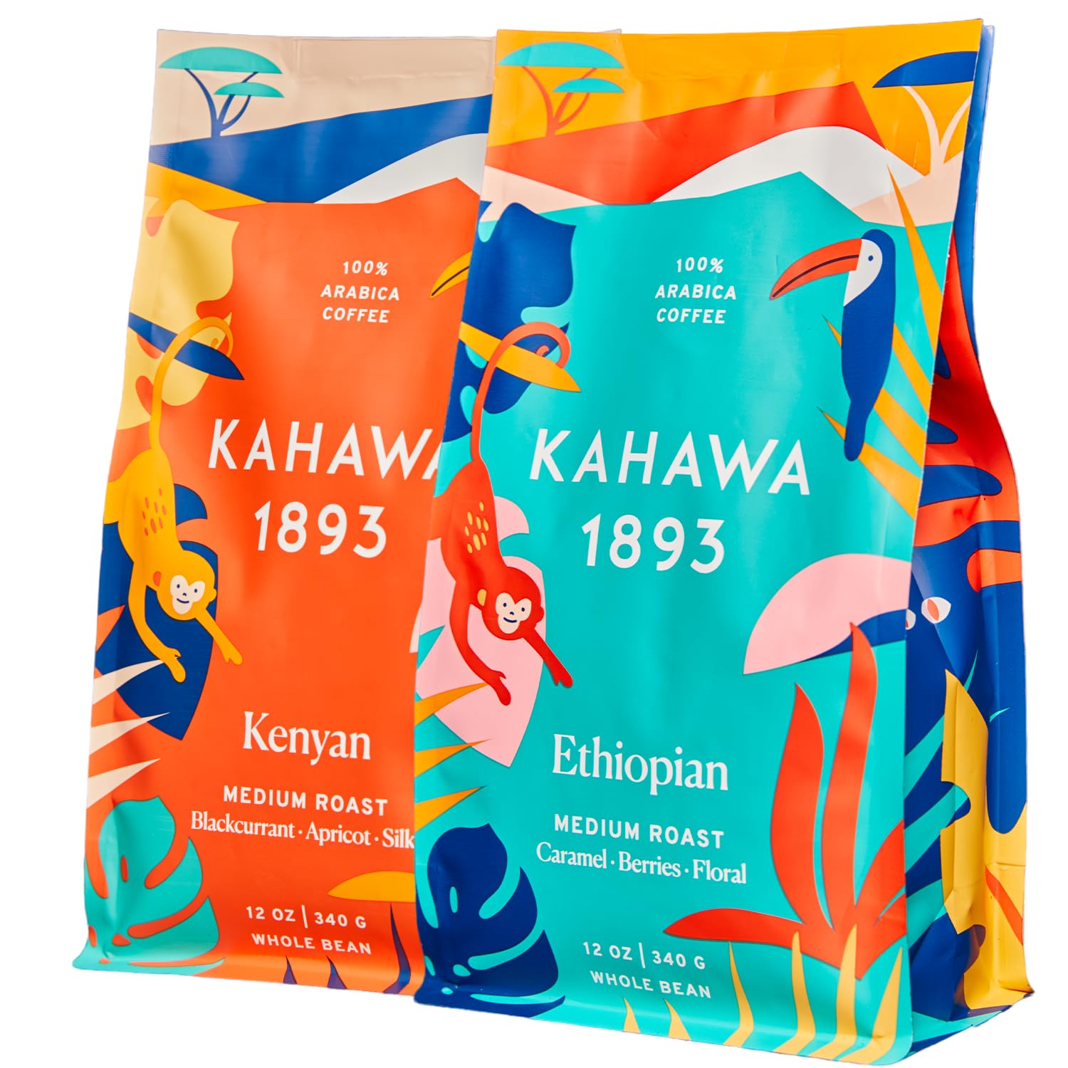 Amazon.com : Kahawa 1893 Whole Bean Coffee Combo Pack Kenyan ...