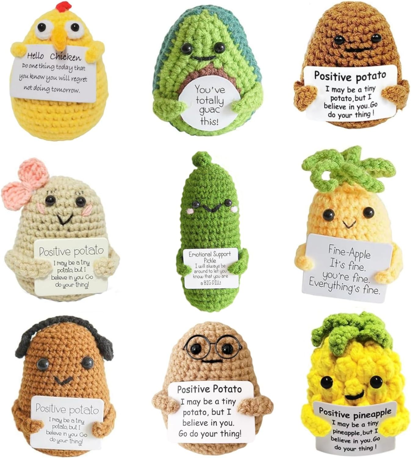 Amazon.com: Generic Cute Emotional Support Pickle, 3 Inch Positive ...