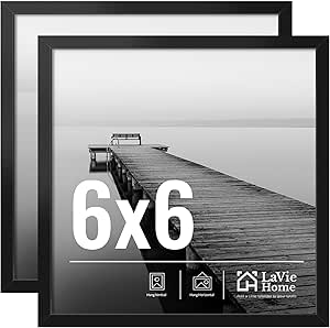 Amazon.com - LaVie Home 6x6 Picture Frame 2 pack, Display Pictures 6 x ...