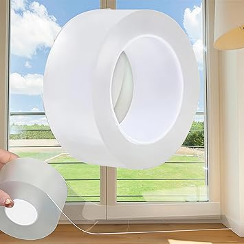 Heavy Duty Transparent Window Weather Sealing Tape, 2 in x 33 Ft Nano ...