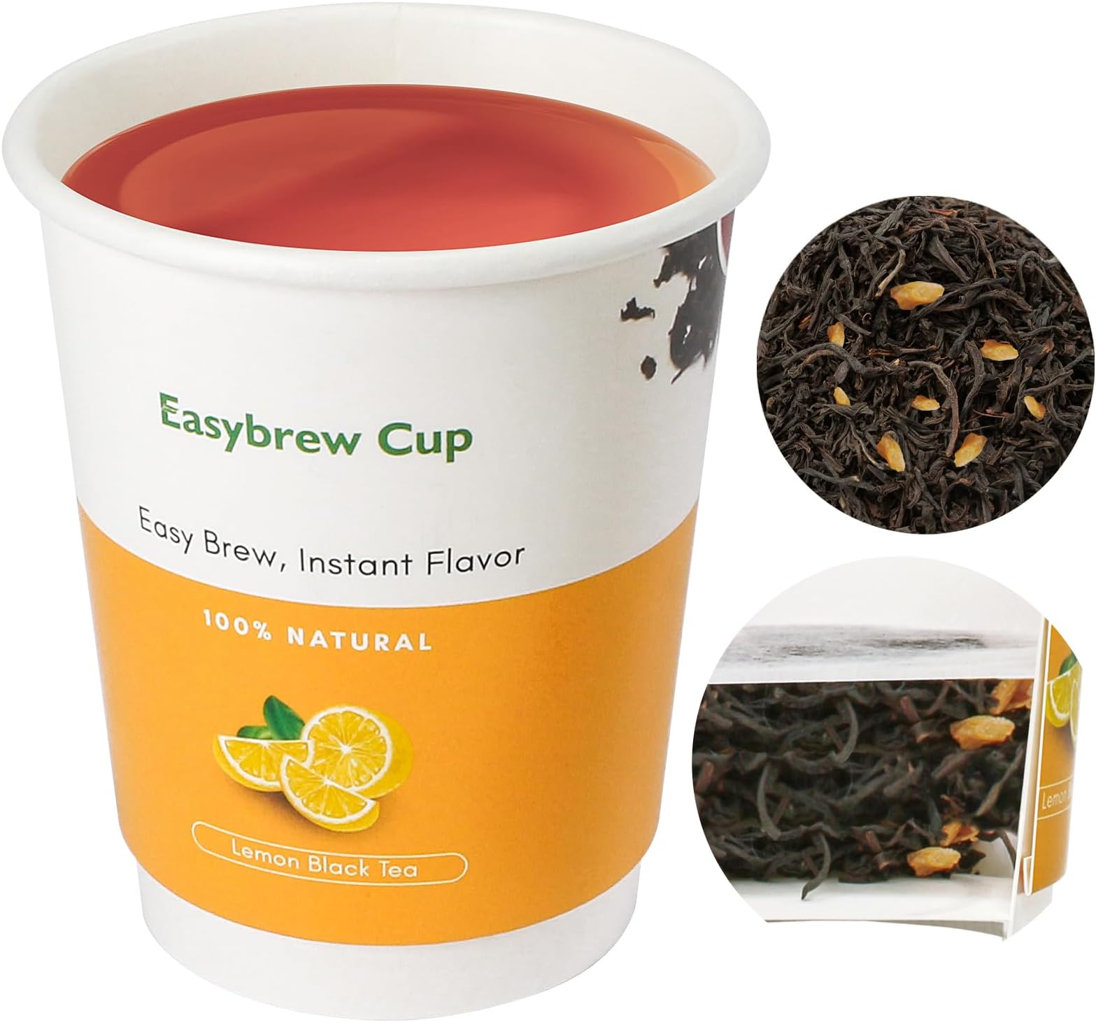 Amazon.com : Easybrew Cup Tea Within Paper Cup, 10 PCS Disposable Cups ...