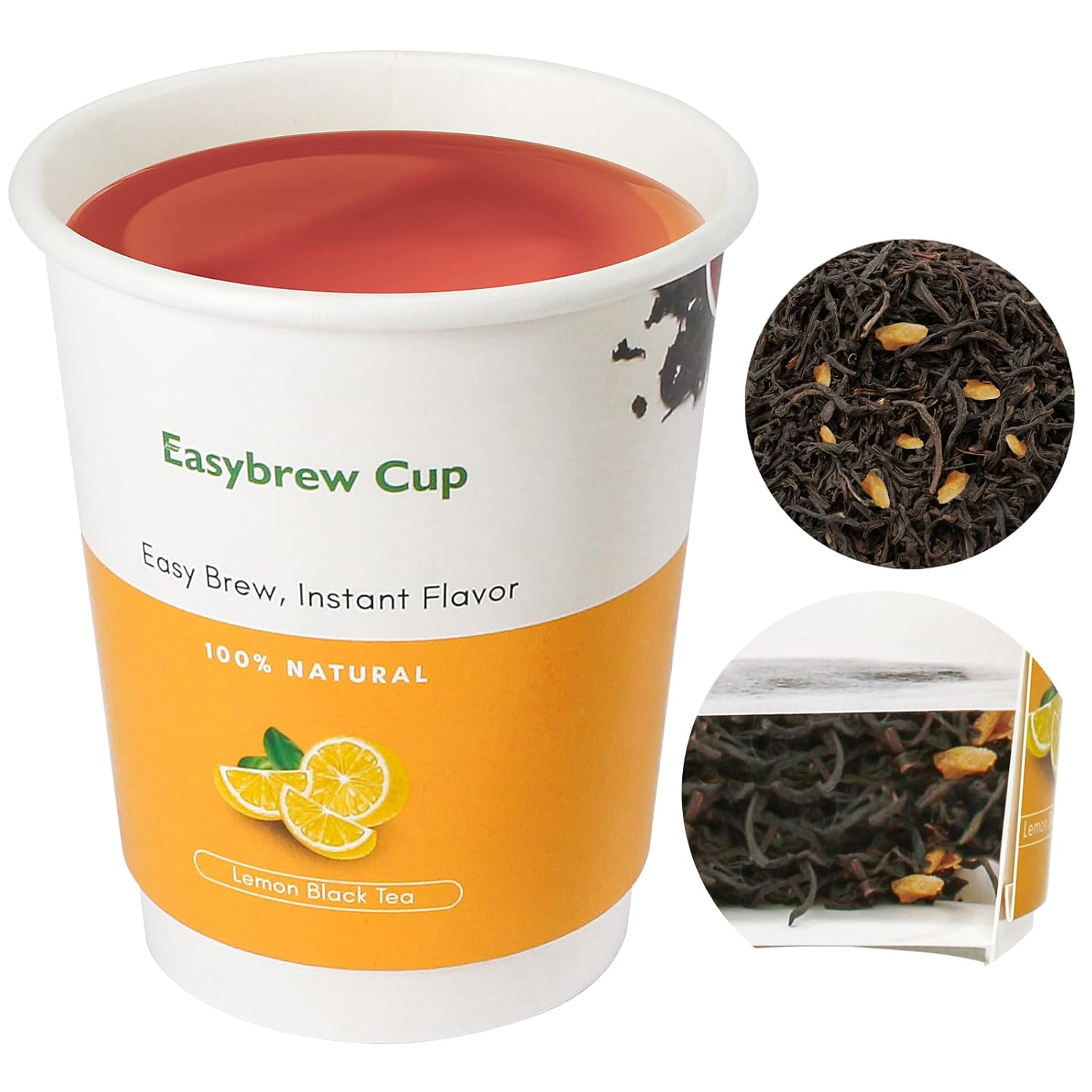 Amazon.com : Easybrew Cup Tea Within Paper Cup, 10 PCS Disposable Cups ...