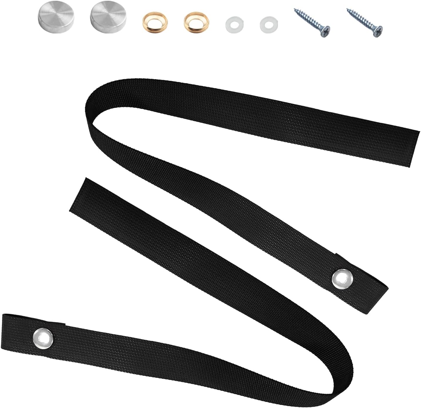 Amazon.com: Windyun 2 Pcs RV Door Straps with 4 Pcs Button Snap 18 Inch ...