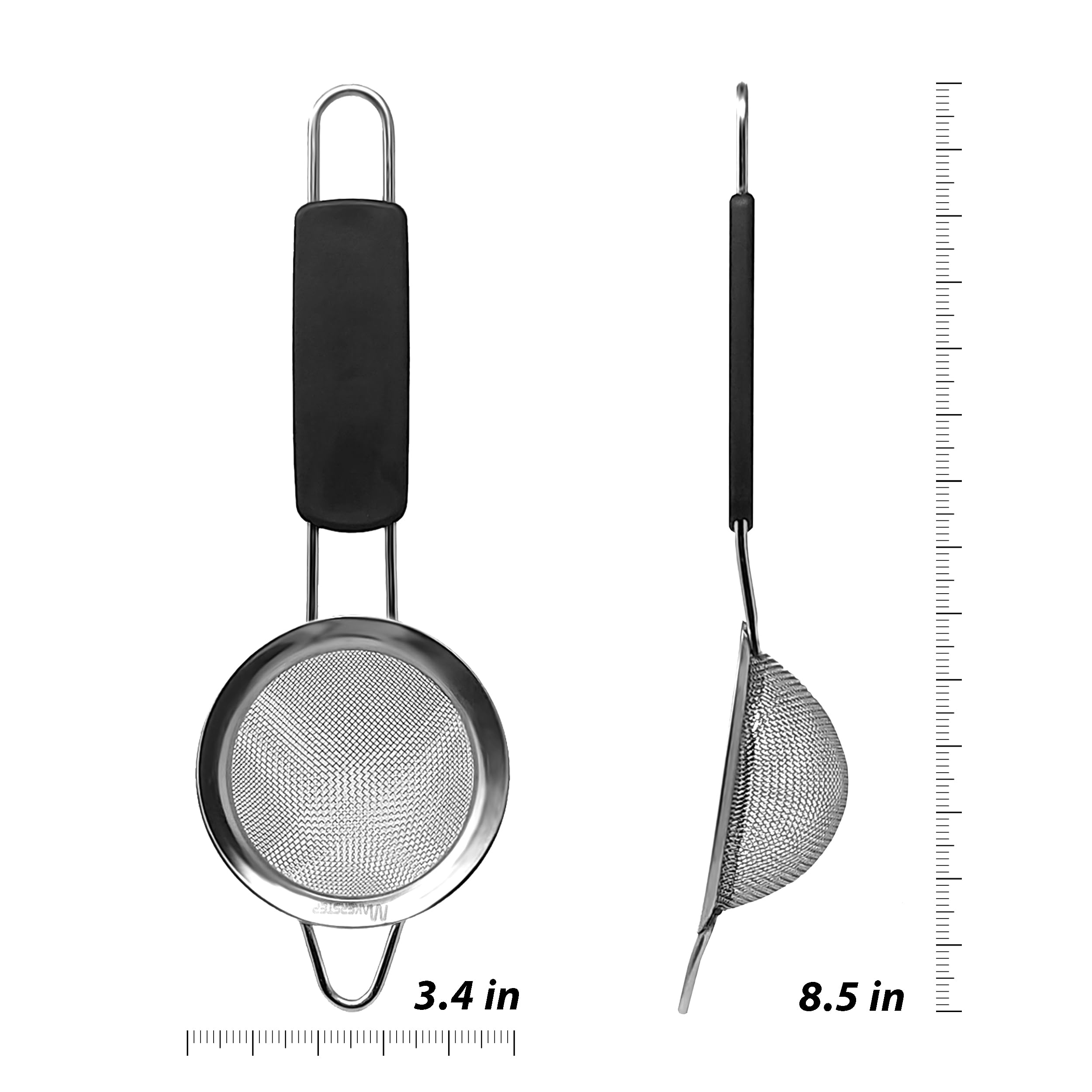 Snapklik.com : Makerstep 3.4 Inch Small Mesh Strainer, Stainless Steel ...