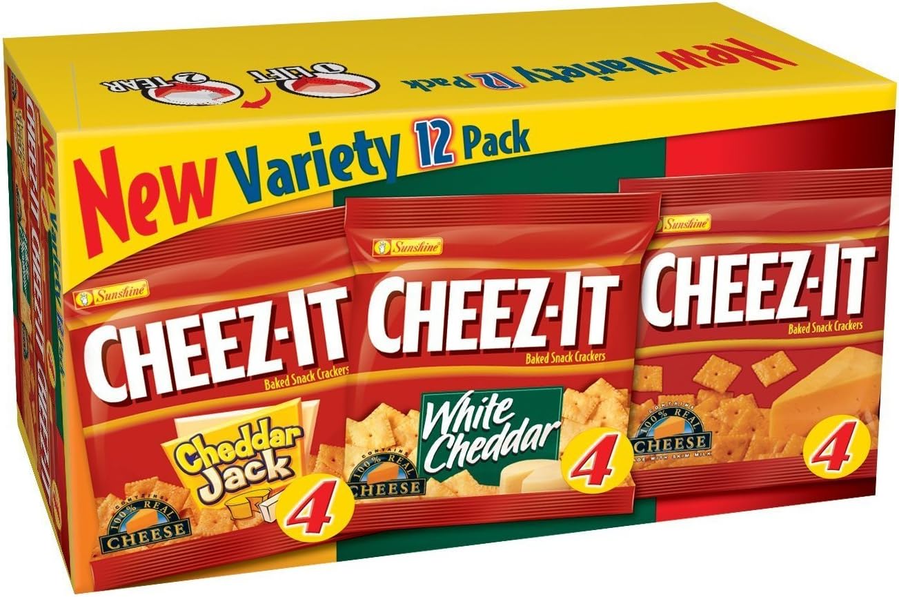 Amazon.com: Gripz Mini Baked Snack Crackers, Kids Snacks, Sweet and ...