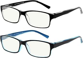 Amazon.com: Yogo Vision Blue Light Blocking Computer Glasses Anti Glare ...