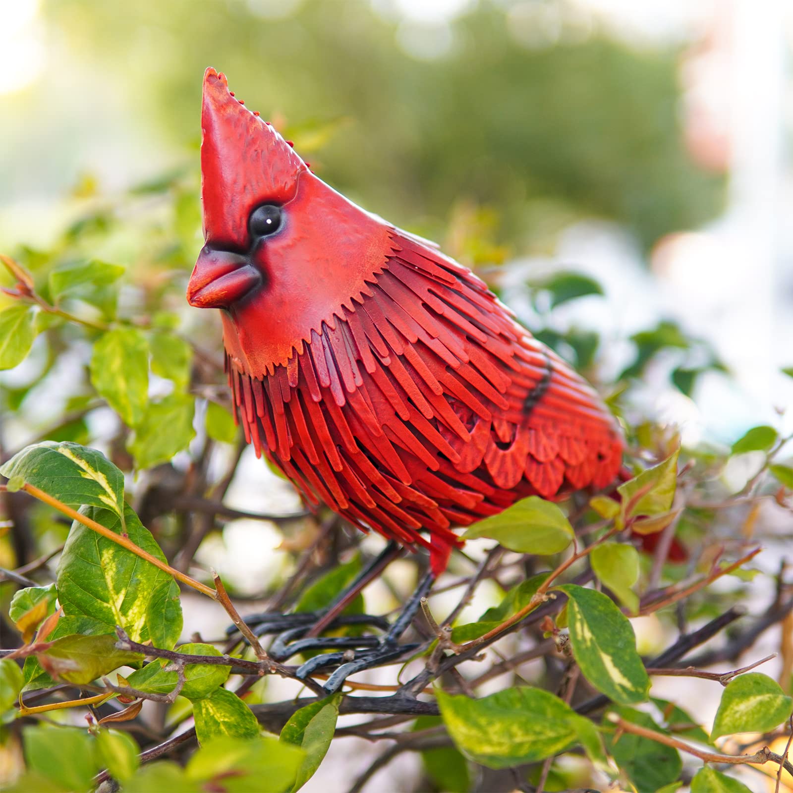 Cardinal Bird Garden Decor