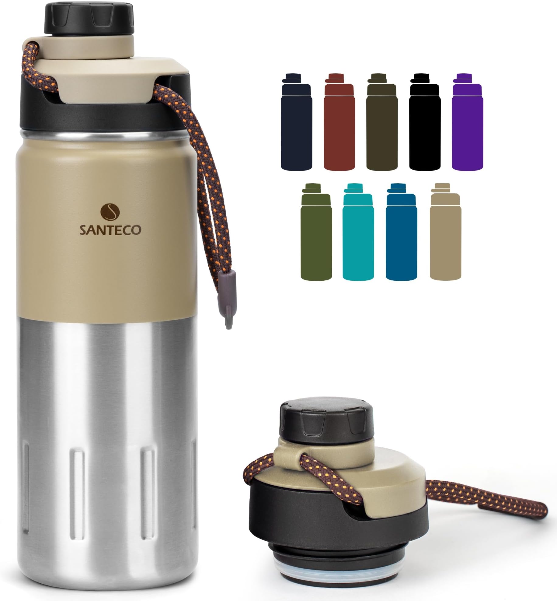 Fjbottle Borraccia Termica con Tappo magnetico 1L, 800ml, 600ml, 400ml ...