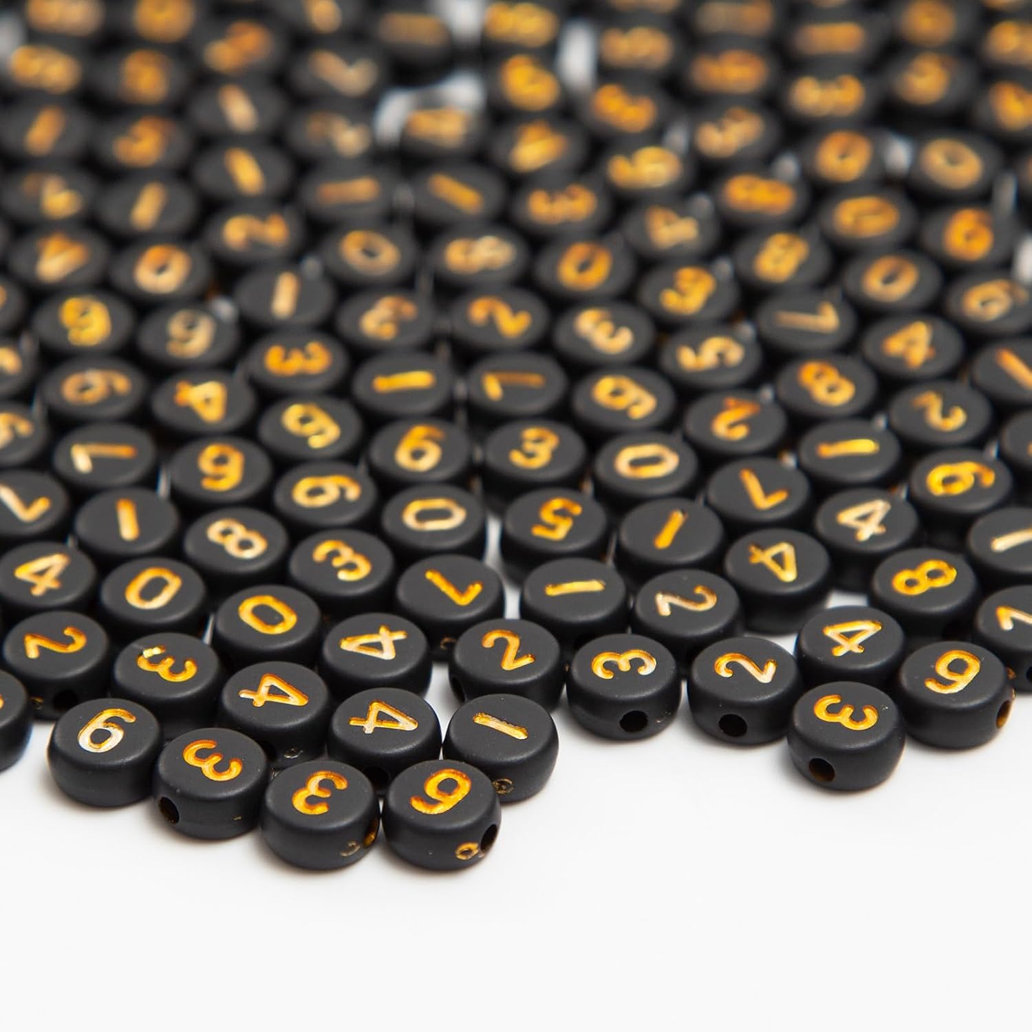 Amazon.com: Luyoaozy 1000pcs Number Beads Round Acrylic 0-9 Number ...