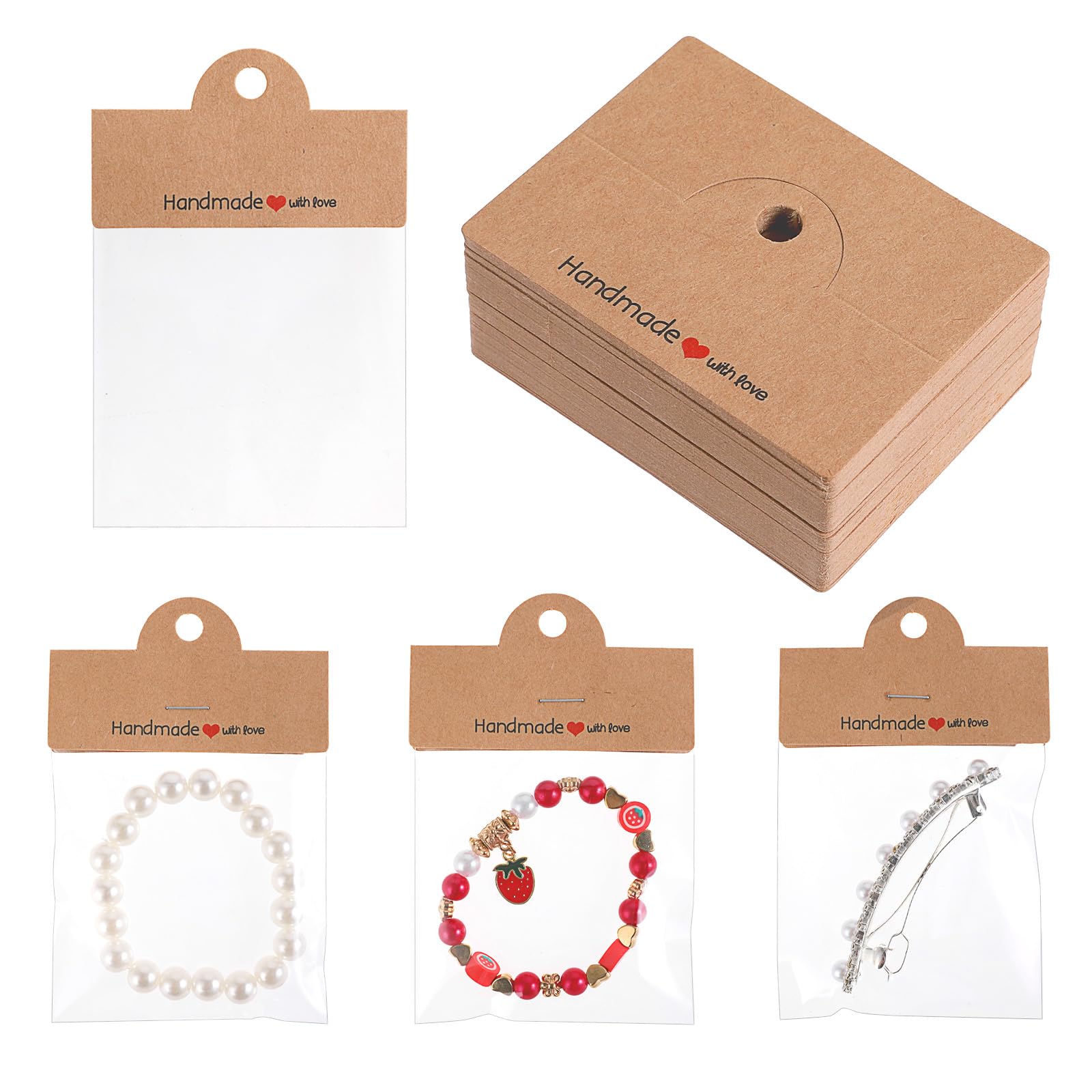 Amazon.com: Jewelry Packaging Bags, 100 Pcs Packaging for Small ...
