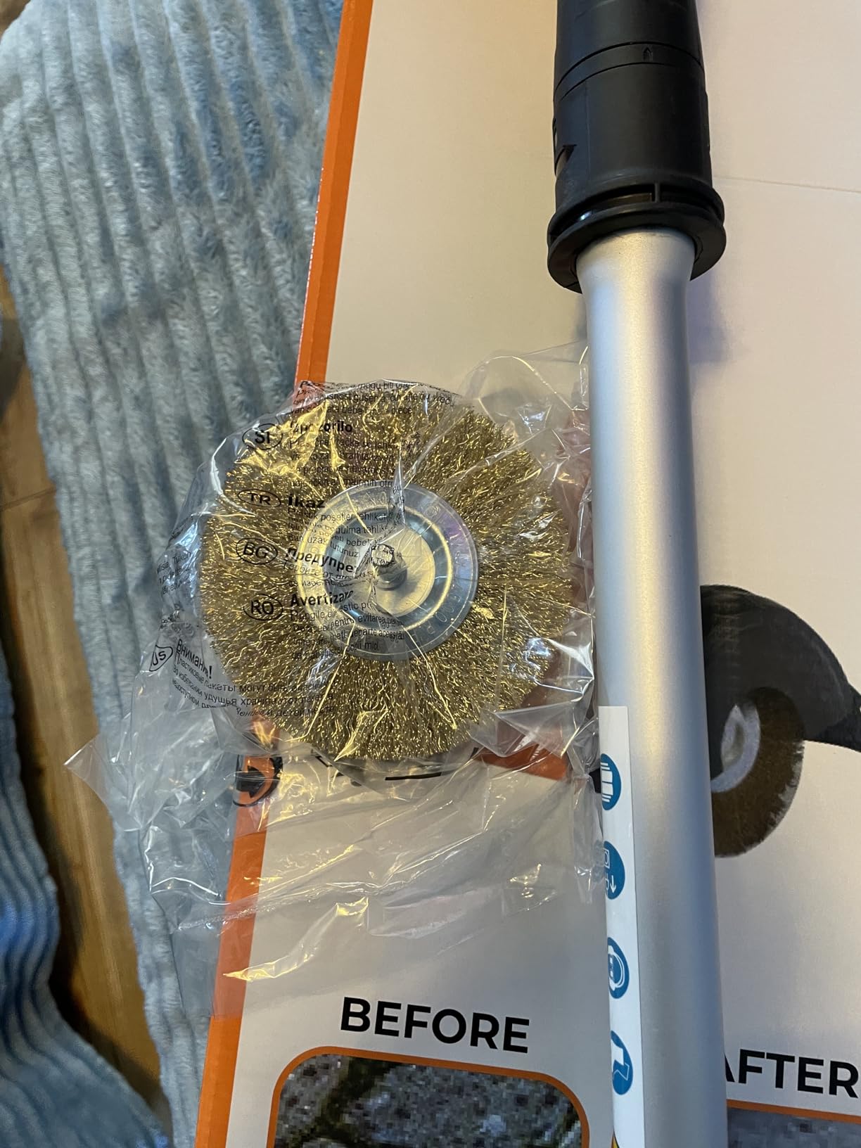 Ark Mat Lazy-Weeder Electric Weed Remover Brush Tool Moss Patio Block ...