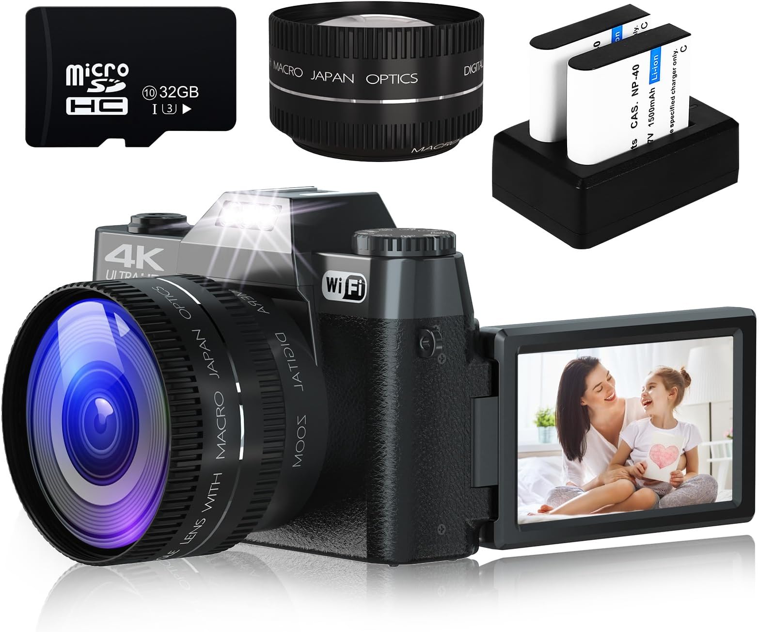 Amazon.com : 4K Digital Cameras for Photography, 56MP Vlogging Camera ...