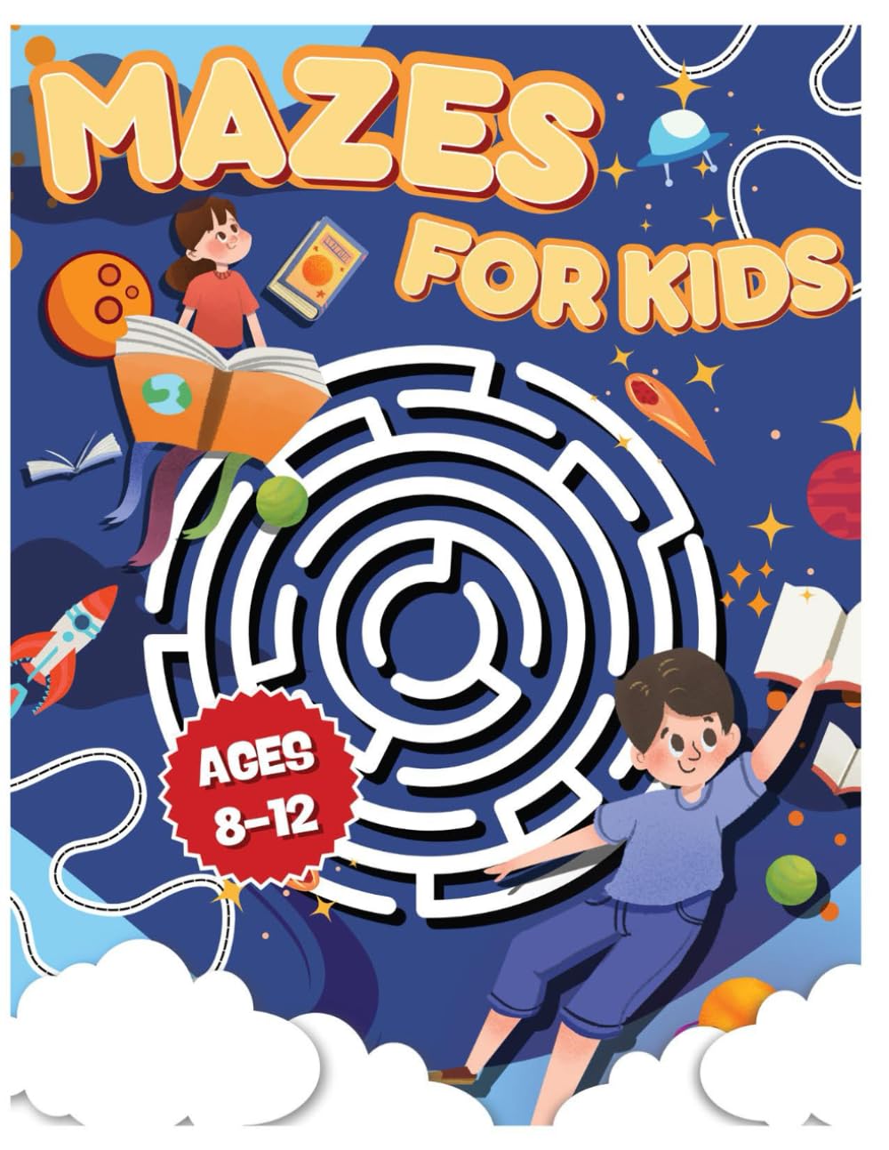 Mazes For Kids Ages 8-12: Maze Activity Book with Many Diverse ...
