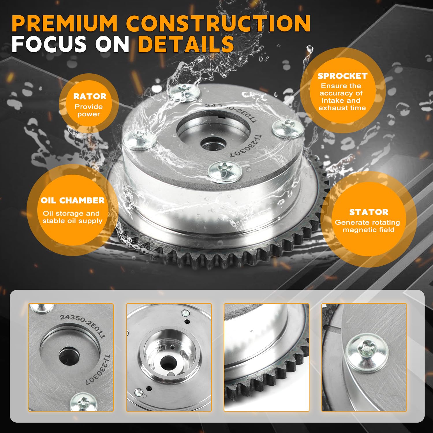 Snapklik.com : PANGOLIN 2PCS Exhaust & Intake VVT Timing Camshaft Gear ...