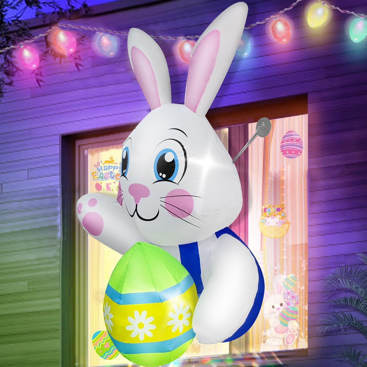 Amazon.com: Easter Bunny Inflatable Outdoor Decorations - 4 FT Blow-up ...