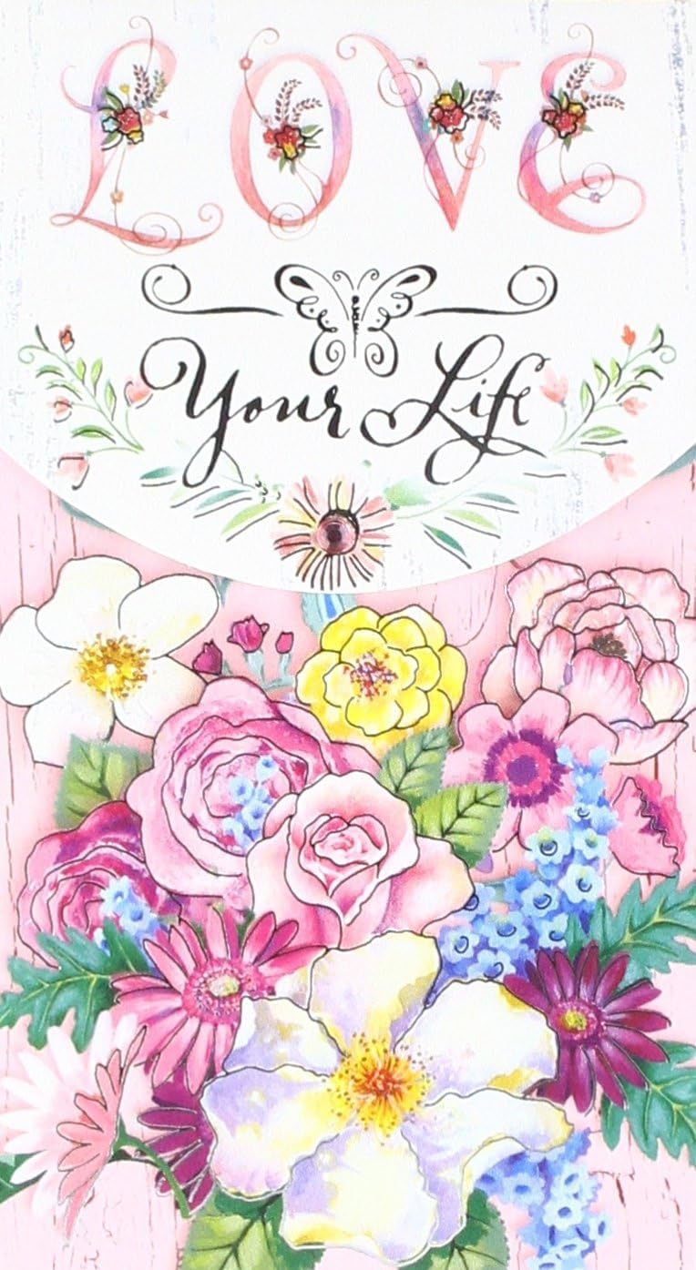 Amazon.com: Punch Studio 40847 Note Pad Pocket Large Love Your Life ...
