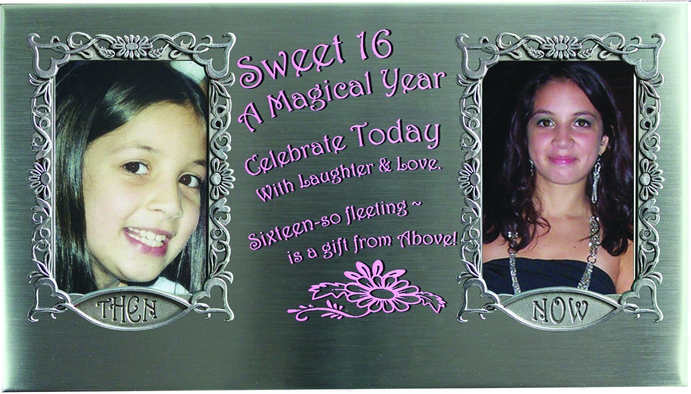 Cathedral Art TNF110 Satin Silver Sweet 16 Frame, 8 by 5-Inch : Amazon ...