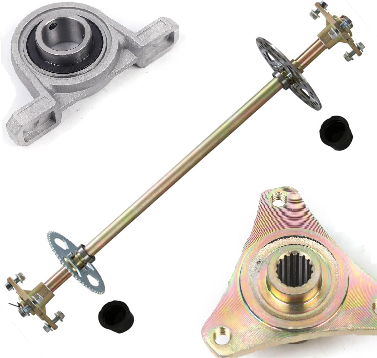 Amazon.com: Go Cart Rear Axle Kit 30in/740mm Go Kart Axle Kit Complete ...