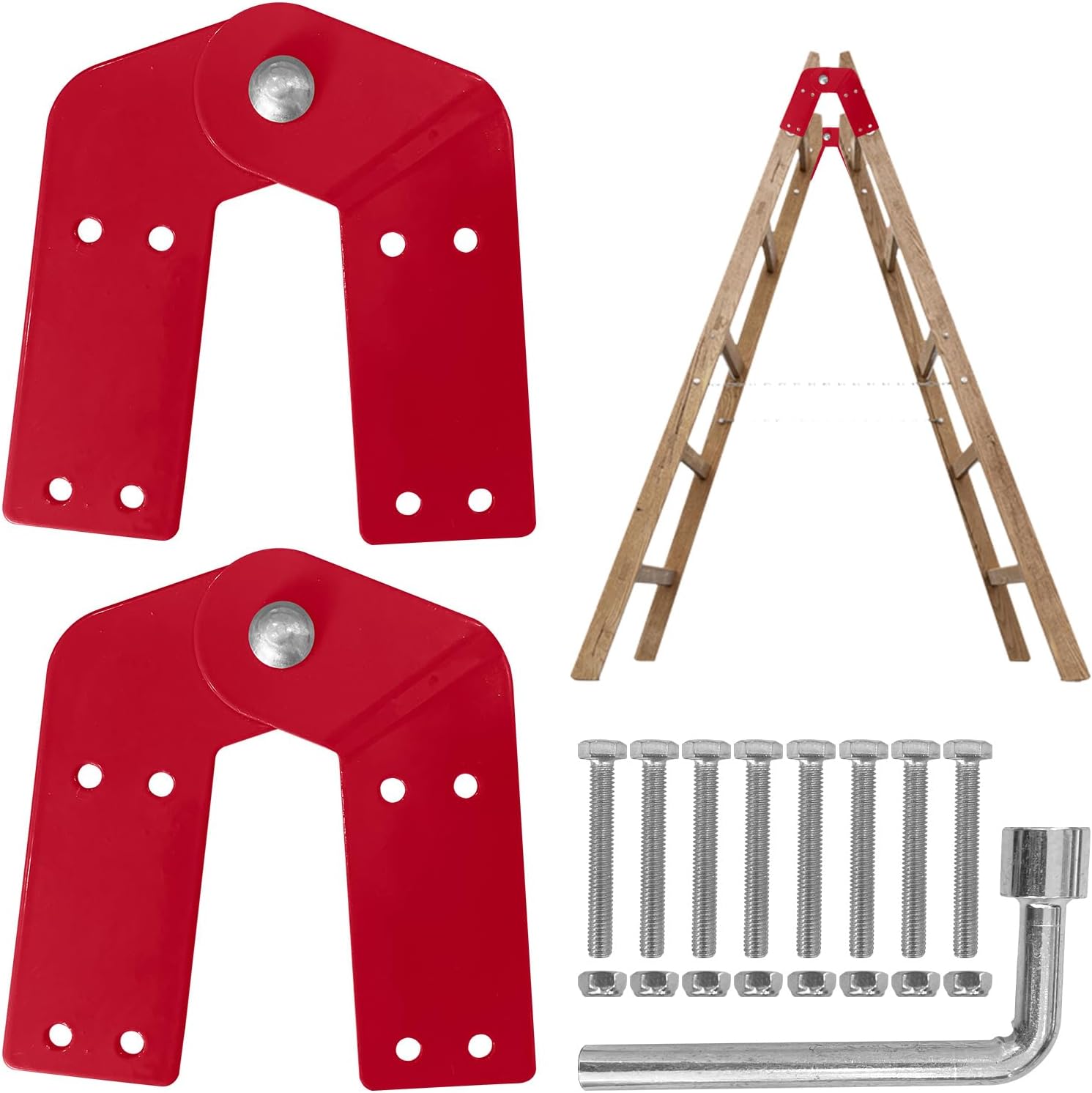 2 Pcs Attic Ladder Hinge Herringbone Ladder Tie Rod Attic Ladder ...