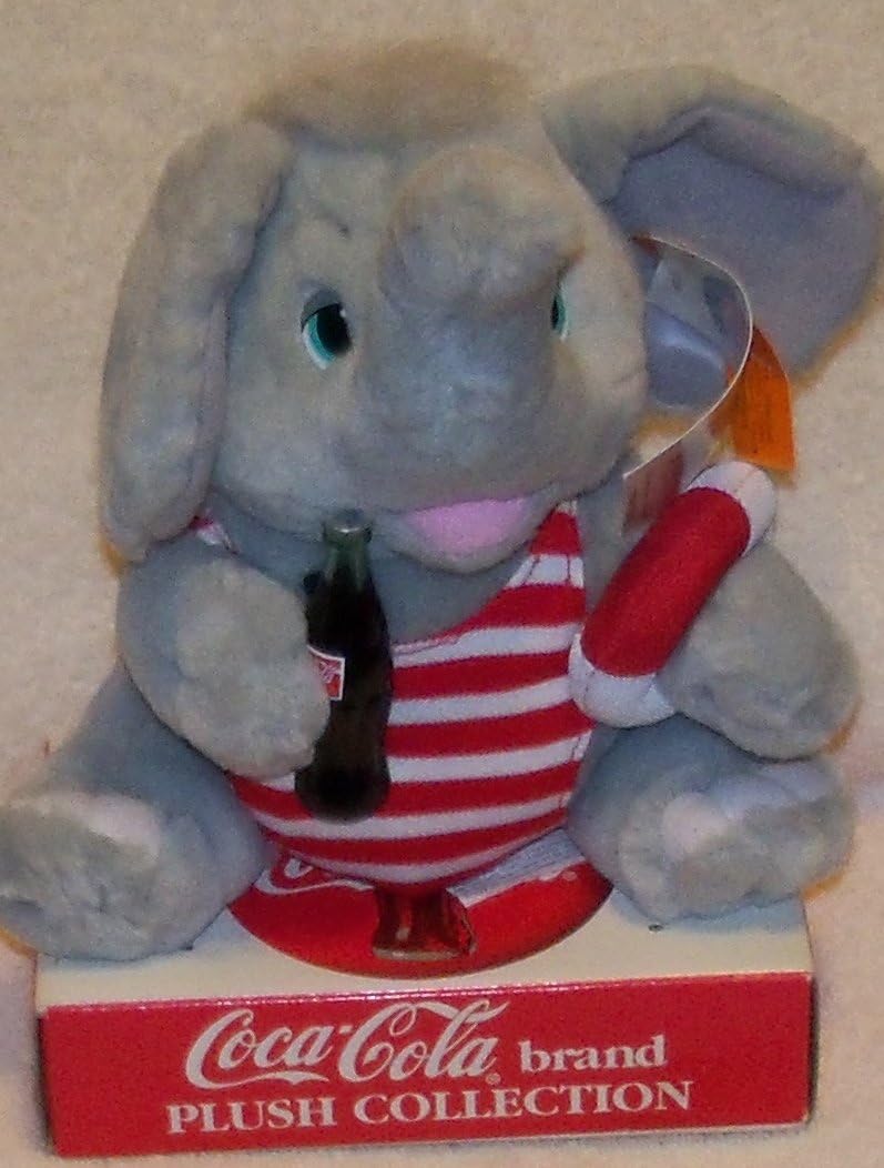Amazon.com: Coca Cola Plush Collection 9 1/2 Inch Elephant in Swim ...