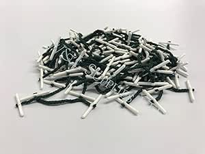 51mm Treasury Tags Plastic Ends Paper Fasteners Green String Tag Paper ...