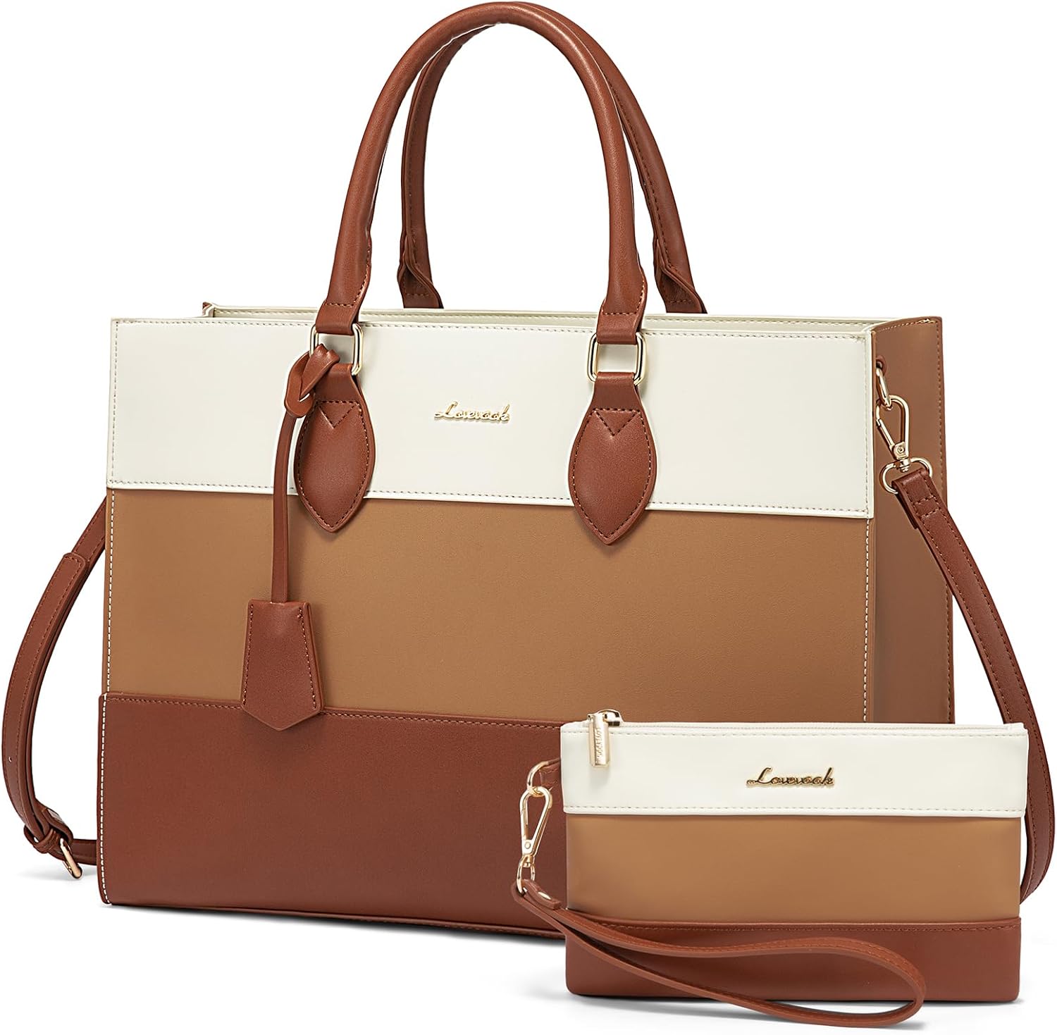 Amazon.com: LOVEVOOK Laptop Tote Bag for Women, Work Totes Business ...