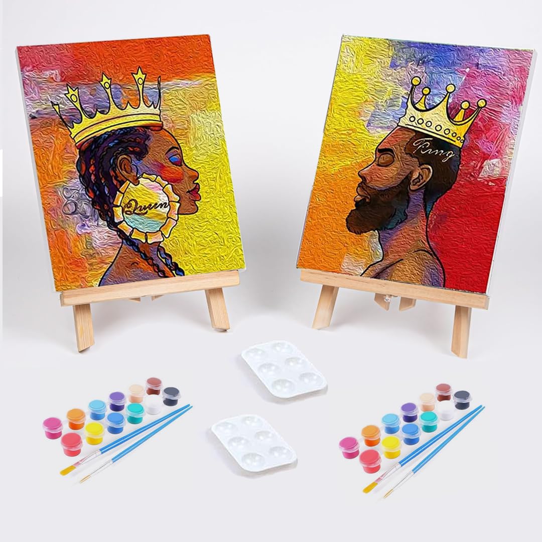 Amazon.com: Sip and Paint Kit for Adults 12" x 10"- Paint Night Kit for ...