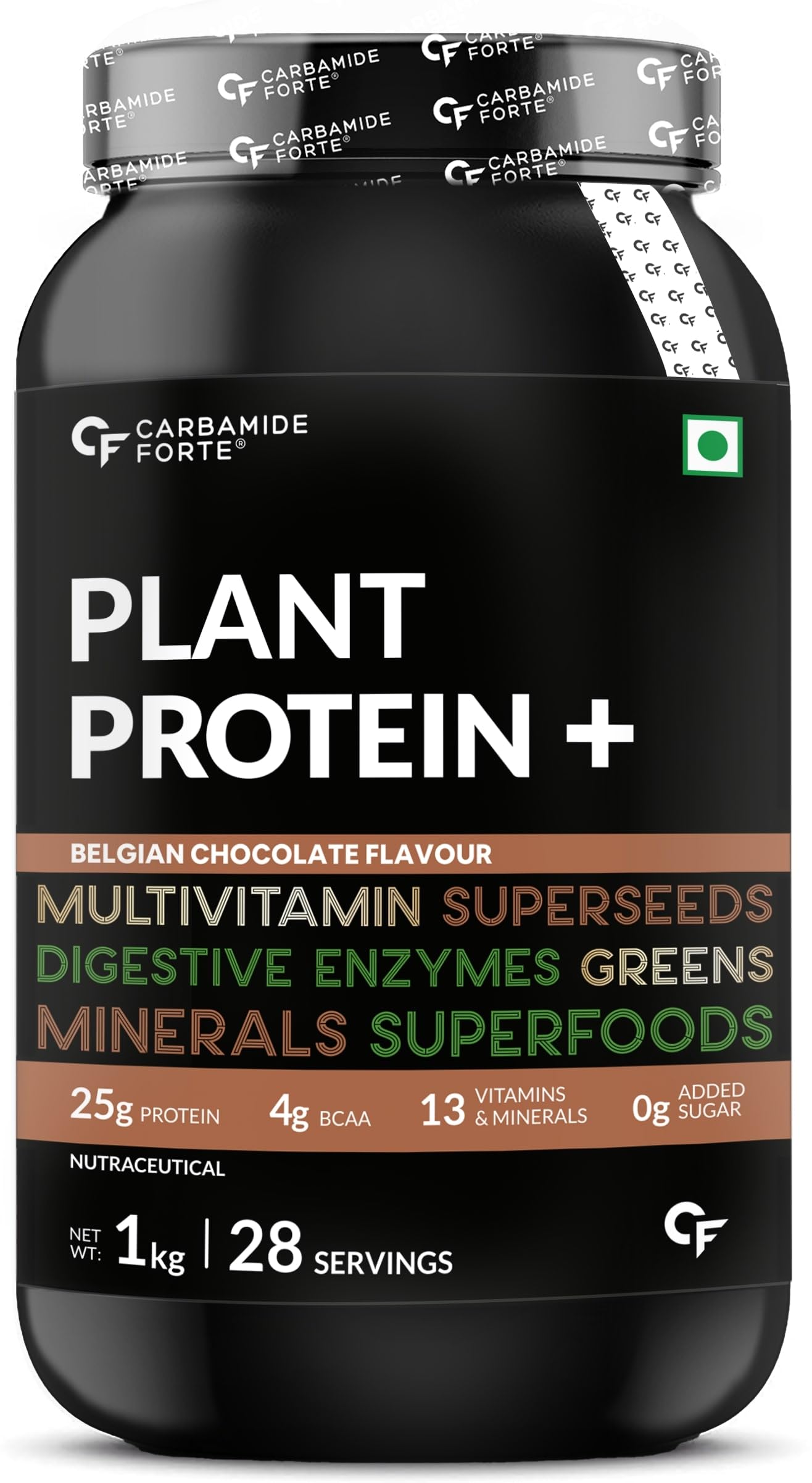Carbamide Forte Plant Protein Powder - Plant Based Protein Powder with ...