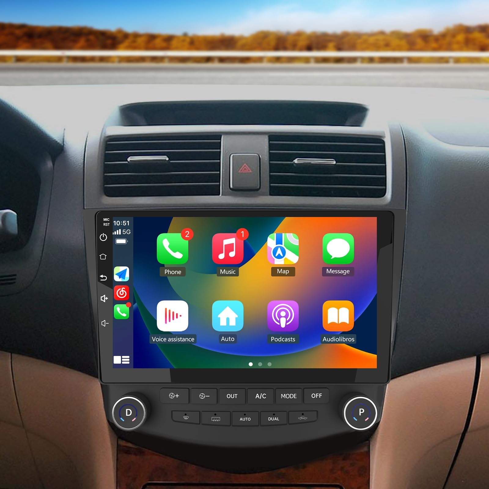Amazon.com: Car Radio Stereo Android 13 for Honda Accord 7th 2003 2004 ...